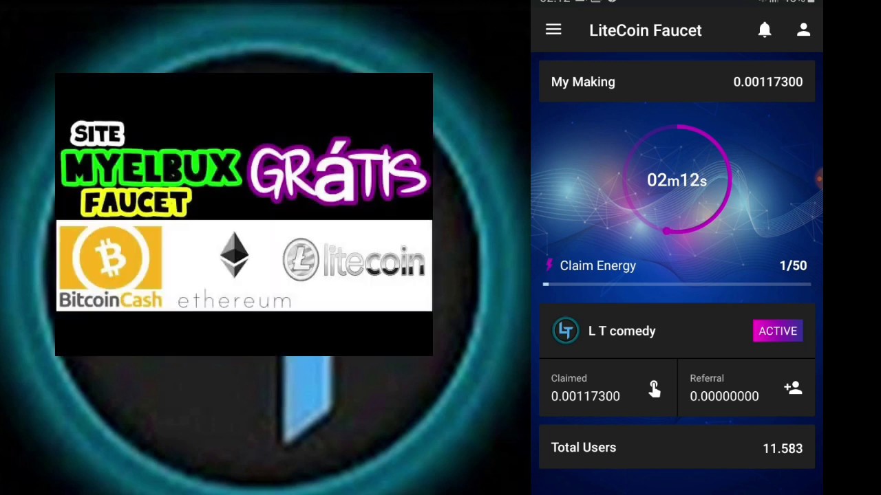 LiteCoin faucet - YouTube