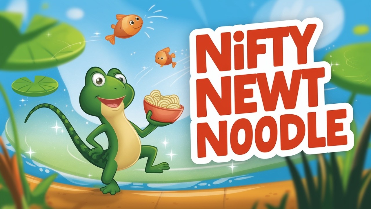 Nifty Newt Noodle | Playful Pond Dance & Sing-Along for Kids! - YouTube