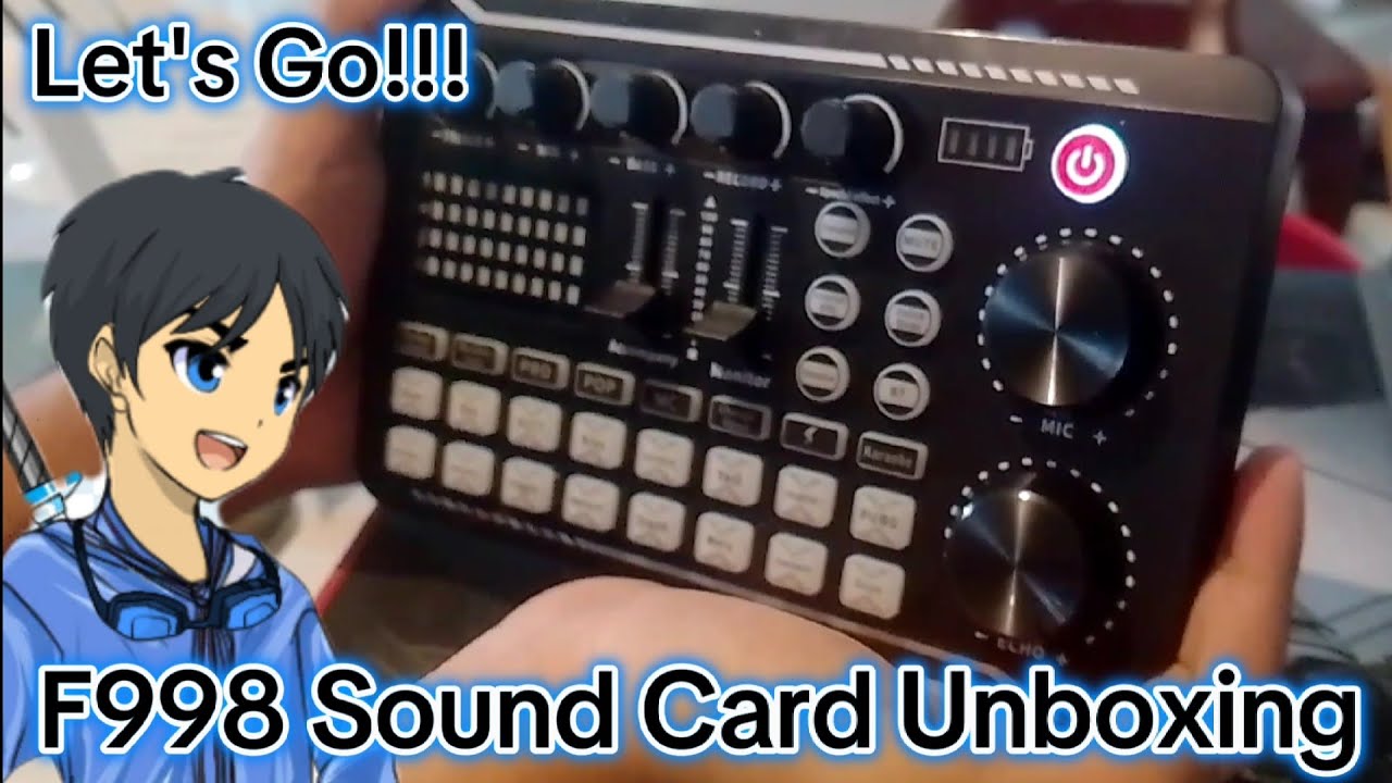 F998 Sound Card Unboxing😃😃 ( Unboxing Vlog ) - YouTube