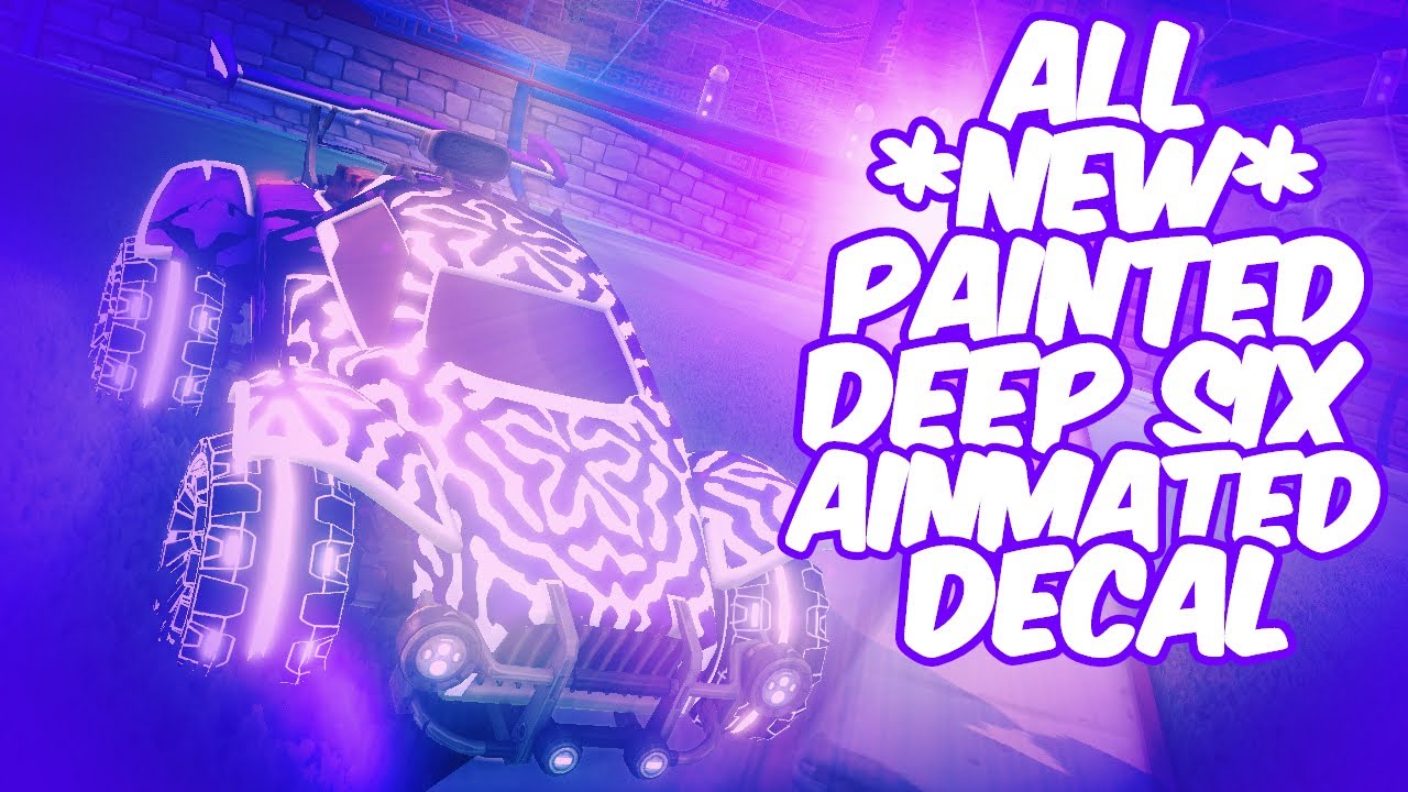 ALL *NEW* PAINTED DEEP SIX AINMATED DECAL! (Rocket League v1.85 Update ...