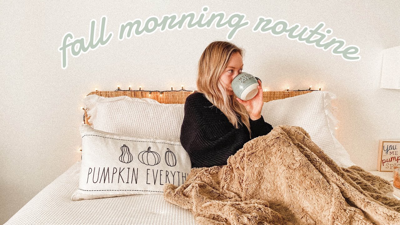 MY FALL MORNING ROUTINE | calming, cozy + productive - YouTube