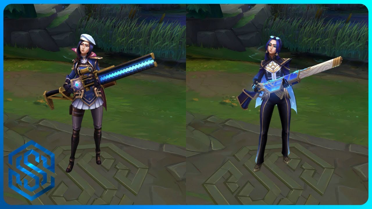 Prestige Arcane Commander Caitlyn vs Arcane Commander Caitlyn +All ...