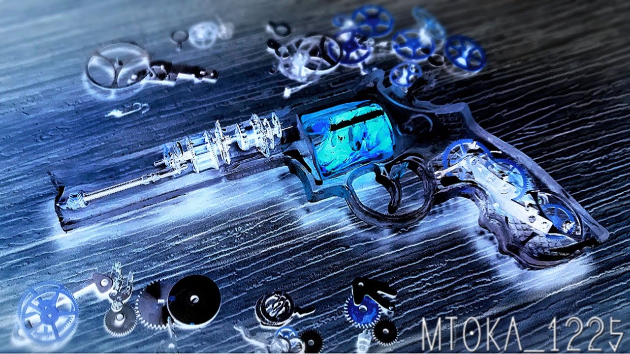 【Resin/レジン】スチームパンクの銃 How to make a gun with Resin【смола/레진】 - YouTube