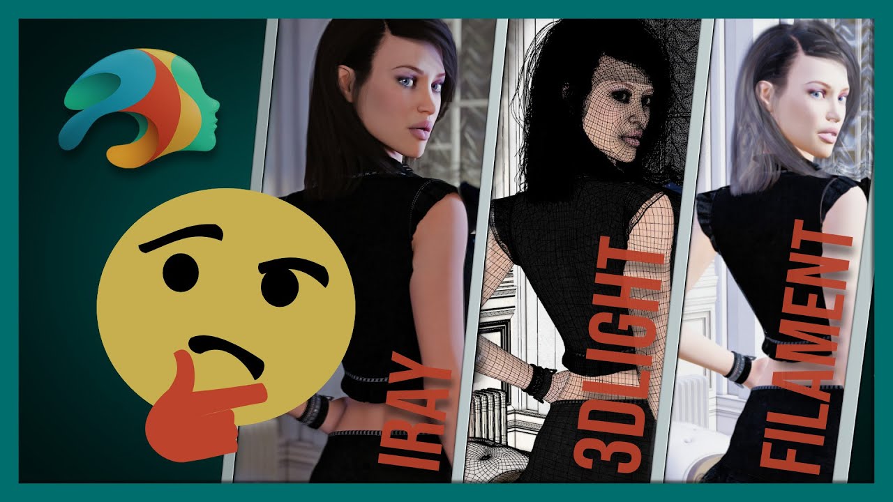 What's the Difference between Iray, 3Delight and Filament in Daz Studio ...