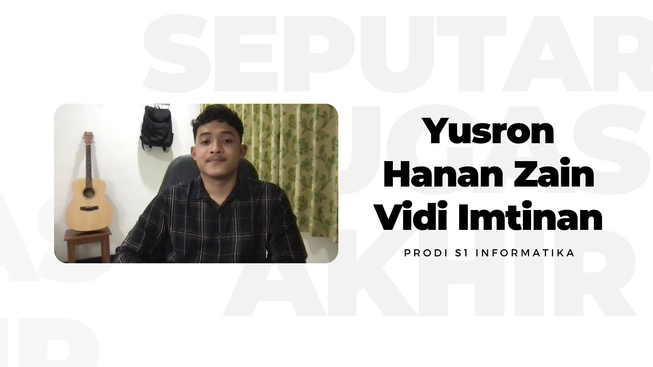 Mahasiswa TA Bercerita - Yusron Hanan Zain Vidi Imtinan - YouTube