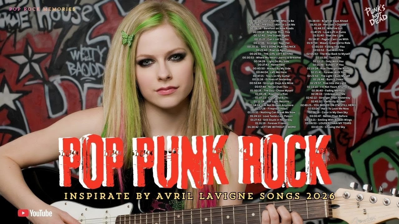 top playlist Pop Punk and Pop Rock music inspirate Avril lavigne Pop ...