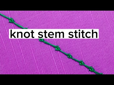 knot stem stitch hand embroidery design beginnwrs friendly detailed ...
