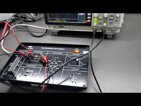 Half Wave Rectifier Experiment on Rectifier Experimentation kit - YouTube