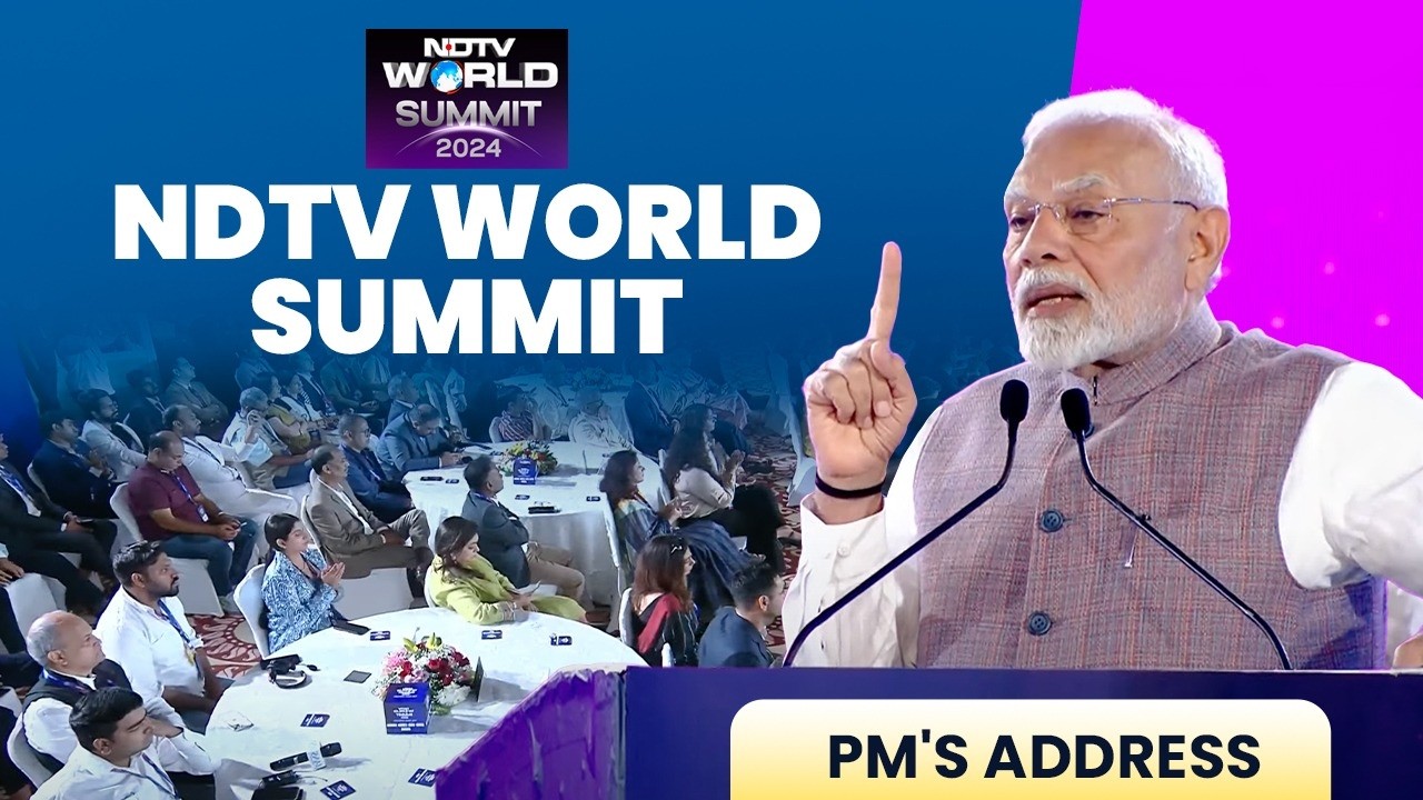 PM Modi addresses NDTV World Summit - YouTube