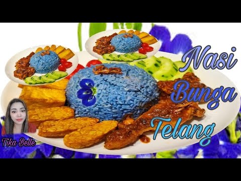 Nasi Bunga Telang Rice Cooker (TEFAL RK8608 1L Healthy Cooking) - YouTube