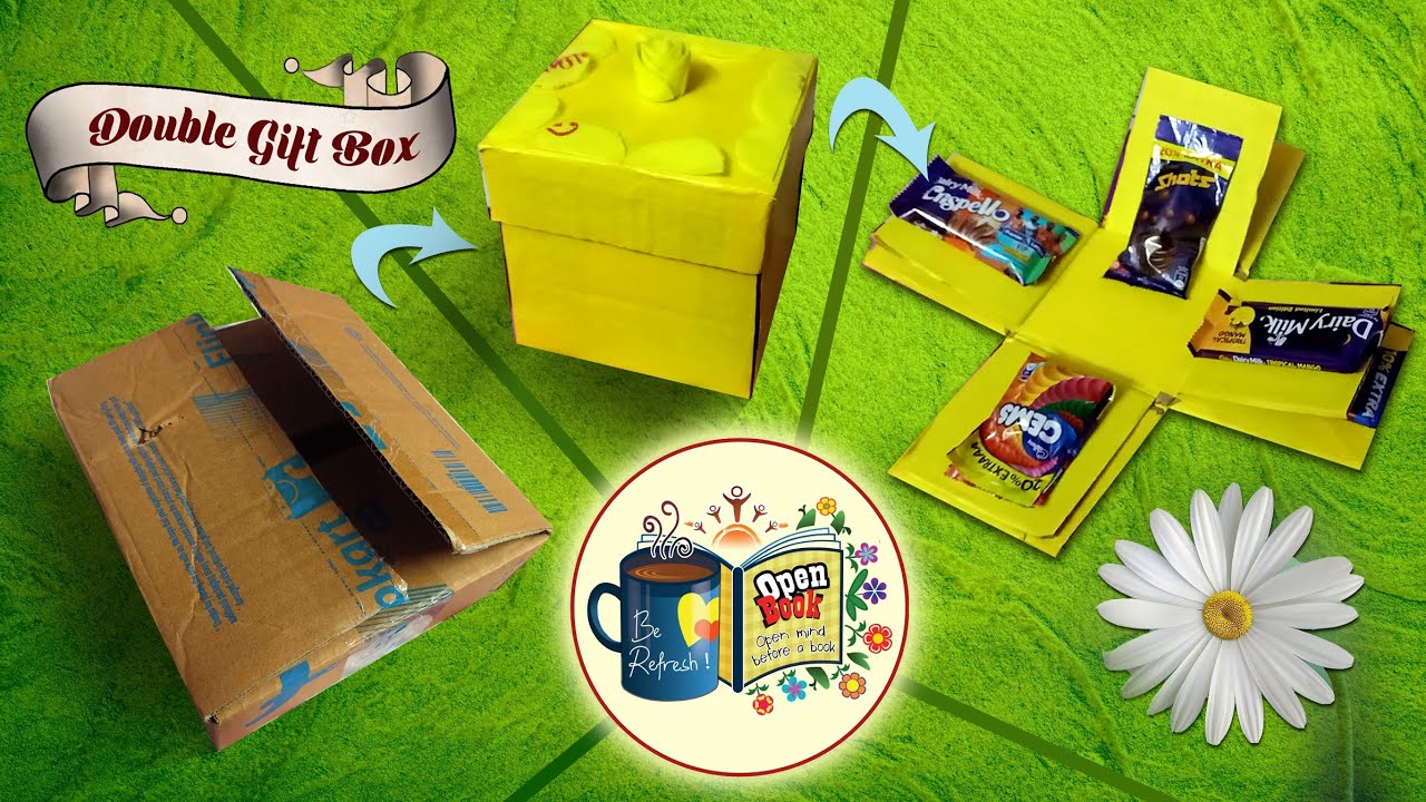 Double Layer Gift box | Paper Craft | Prasenjit Bhowmick | Creative ...
