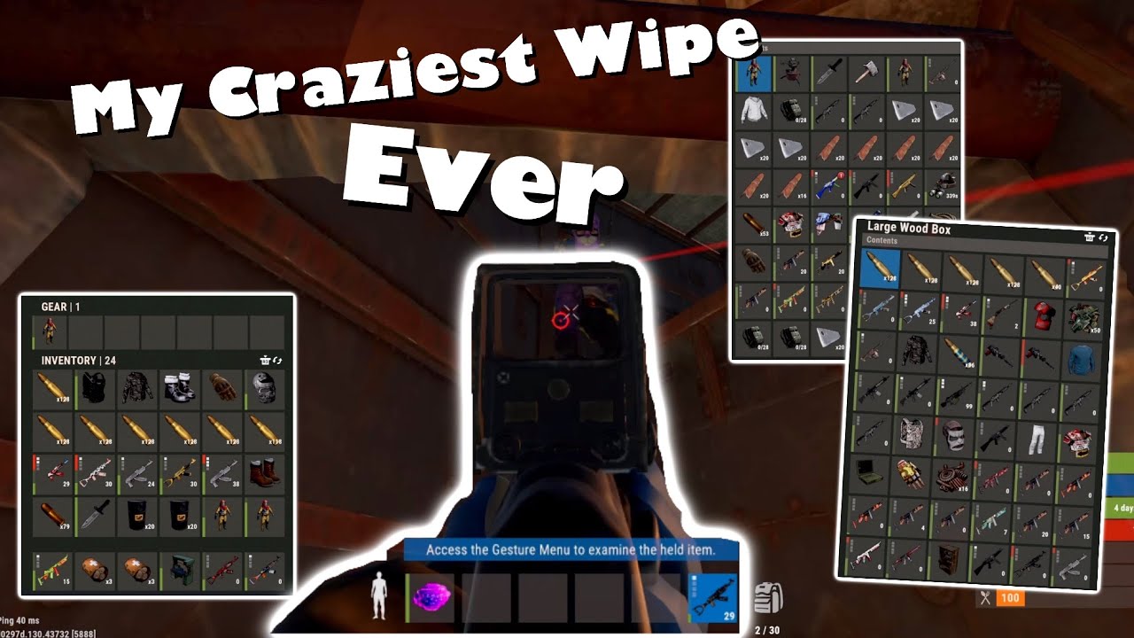 My Craziest wipe Ever -Rust Console - YouTube