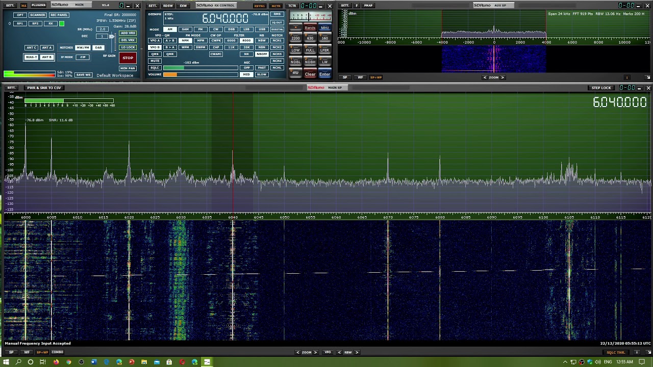 Radio France International in French 6040 kHz Shortwave SDRplay RSPdx ...