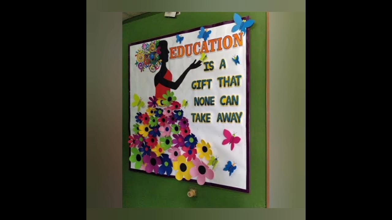 55+ soft board decoration ideas for school - YouTube