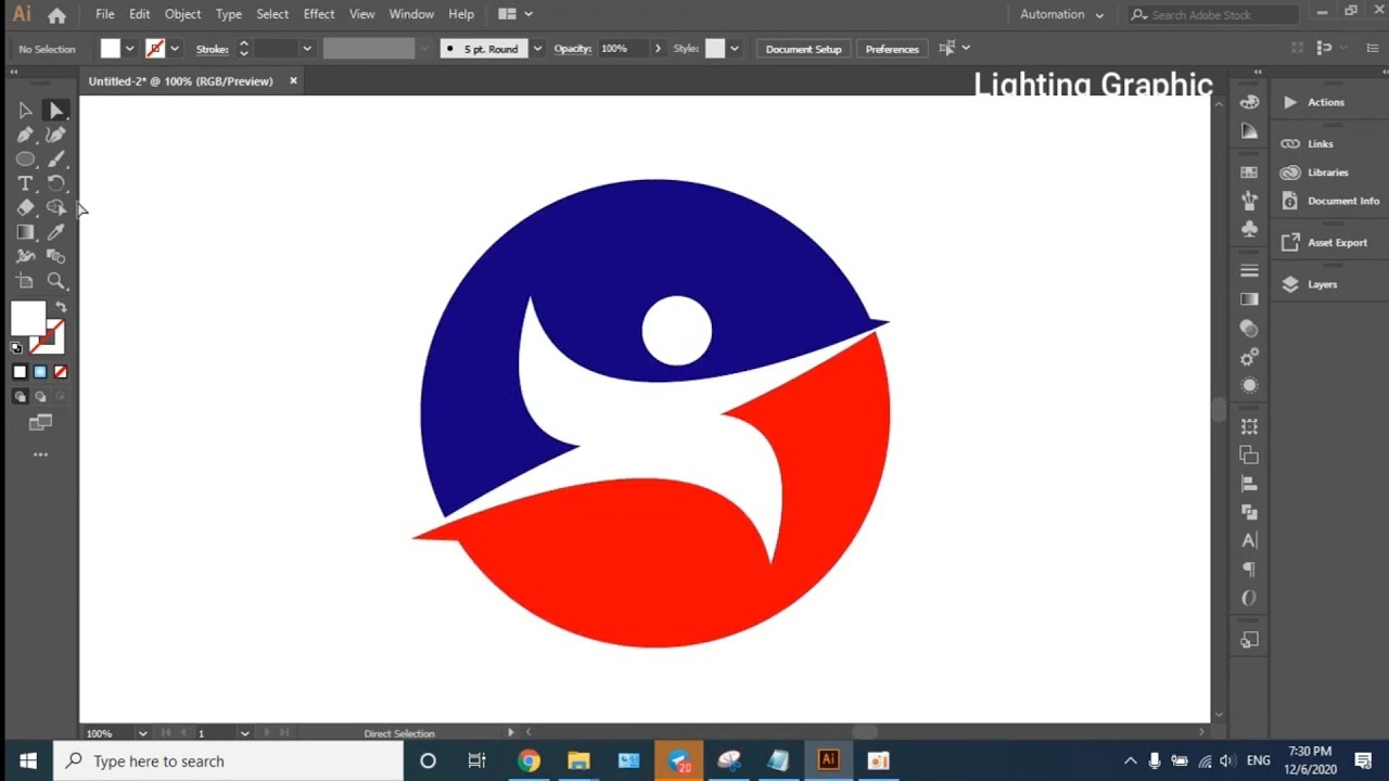 People Abstract logo style design Adobe illustrator - YouTube