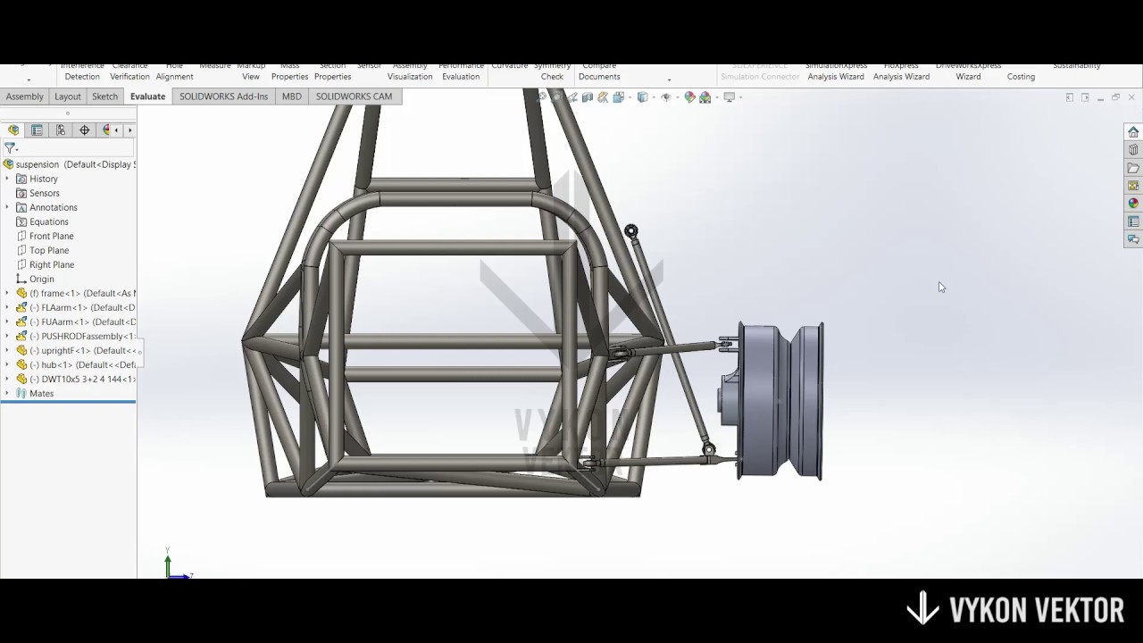 Formula student suspension animation - YouTube