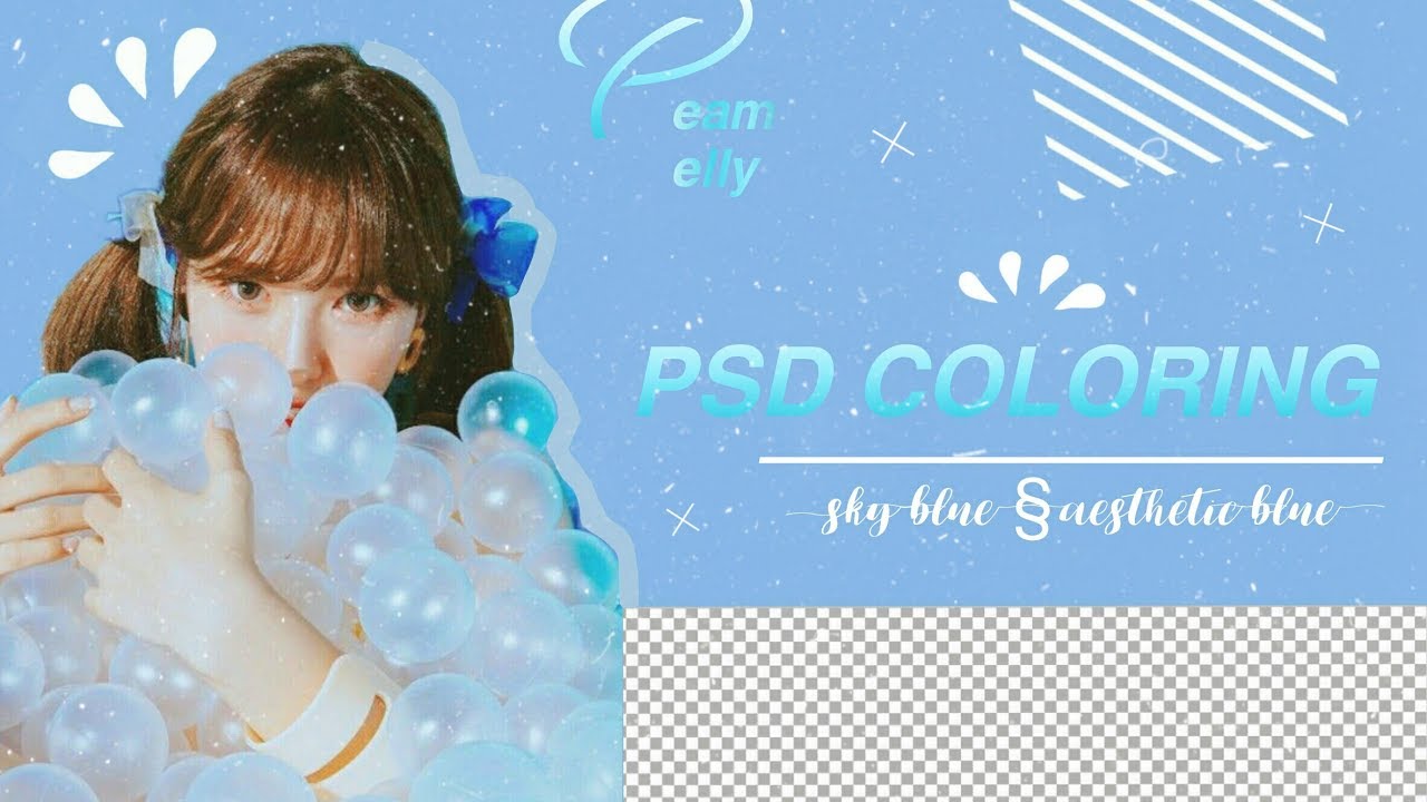 SKY BLUE PSD COLORING ( FOODIE x VSCO ) - YouTube