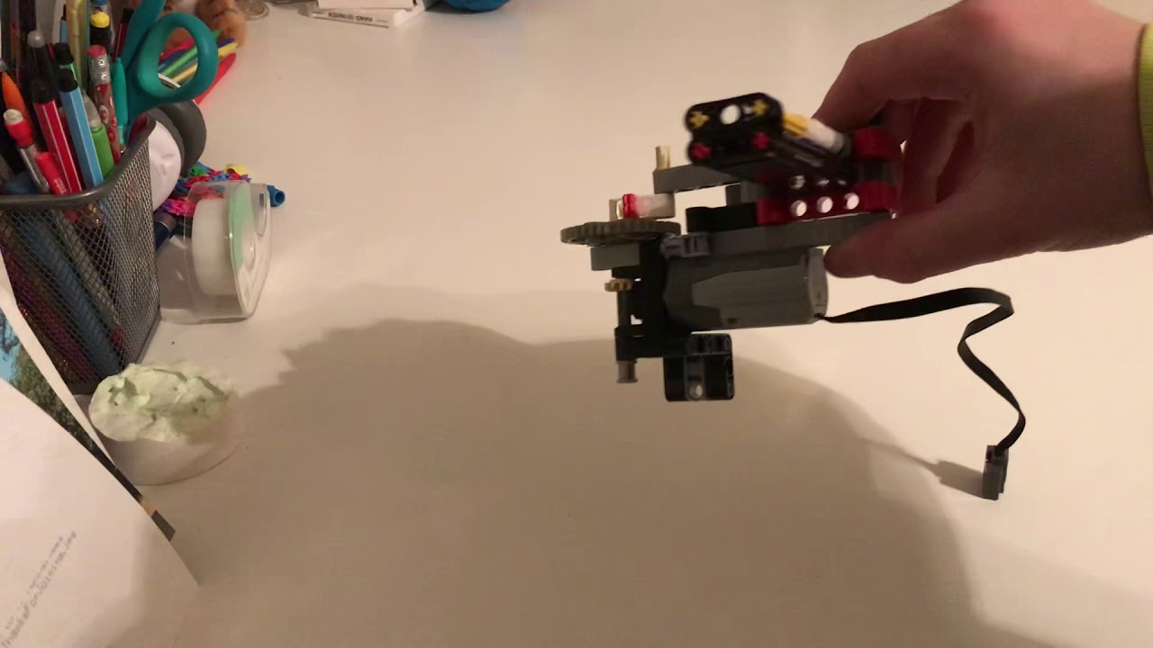 Lego Technic Machine Gun Turret - How It Works - YouTube
