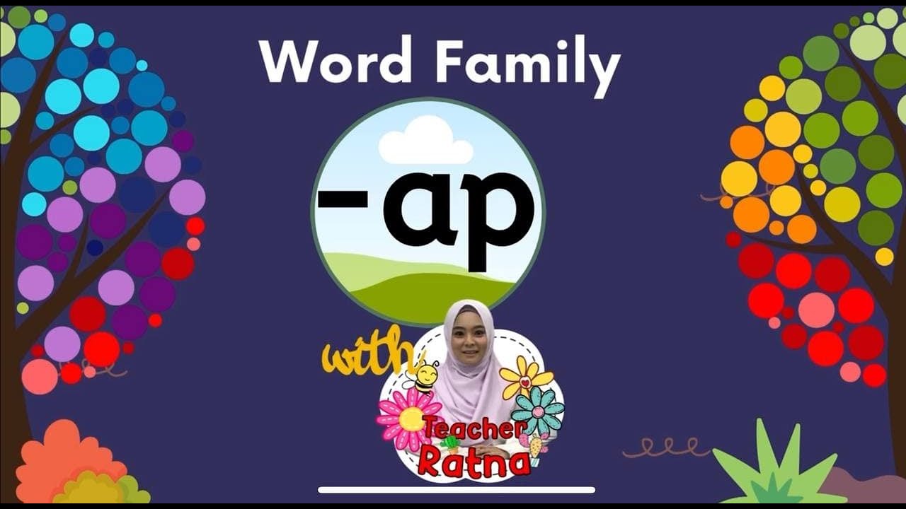 Blending word family 'ap' I 3 letter words I Preschool - YouTube
