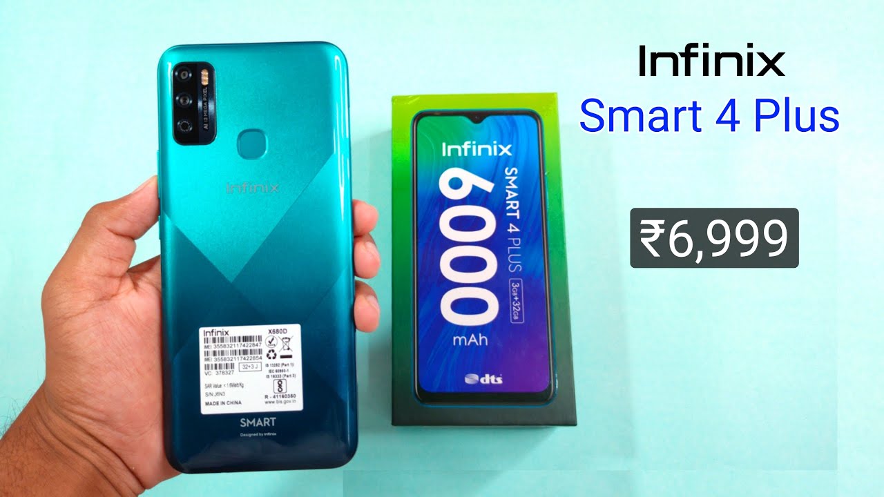 Infinix Smart 4 Plus Unboxing & Overview Realme से अच्छा ? ₹6999 Me ...