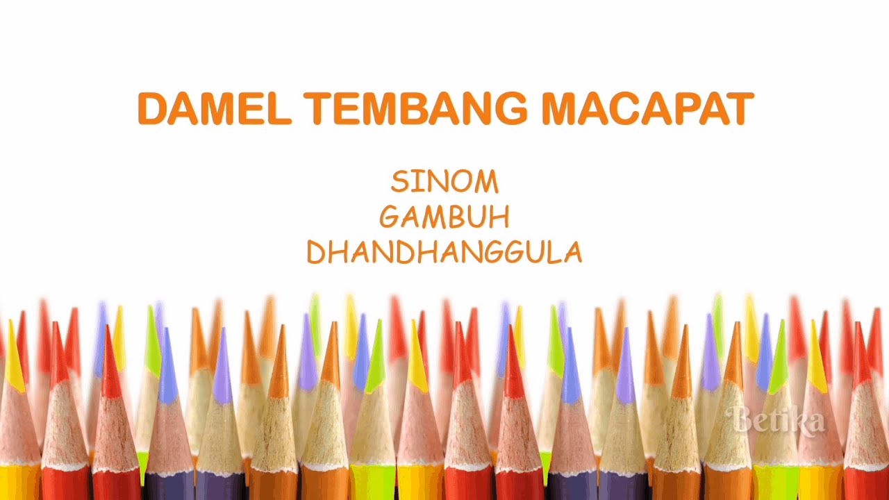 CARA MEMBUAT TEMBANG MACAPAT SINOM, GAMBUH, DHANDHANGGULA - YouTube