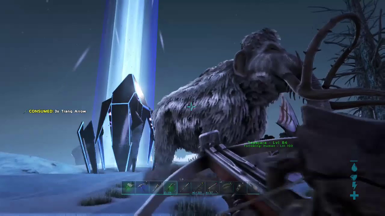 Easy Solo Tame a Mammoth in ARK - YouTube