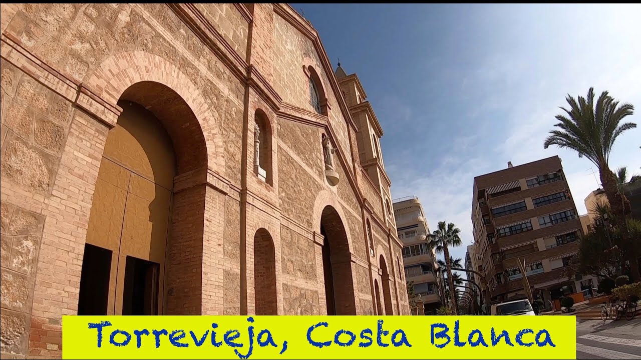 Torrevieja Central (Centro), Costa Blanca, Spain. Walking Tour. 18-02 ...