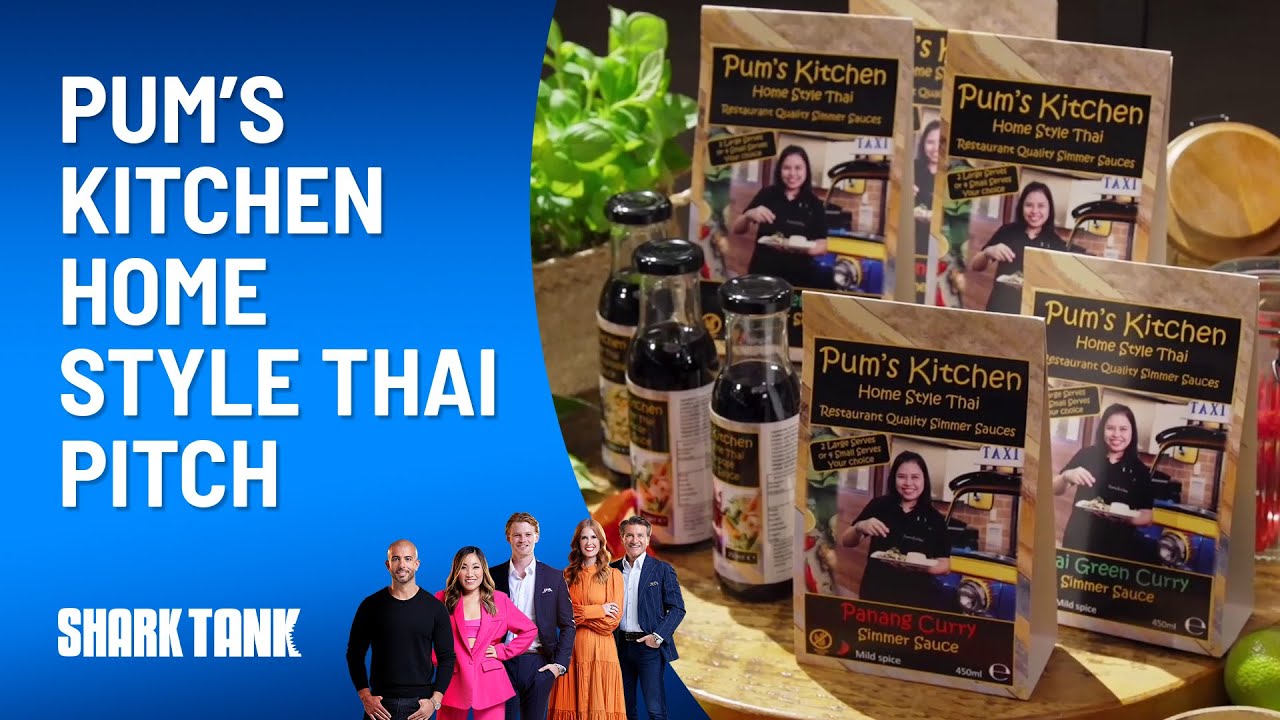 Pum's Kitchen Home Style Thai Pitch | Shark Tank | Channel 10 - YouTube