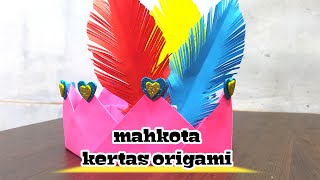 cara membuat mahkota dari kertas origami //mahkota origami | Doovi