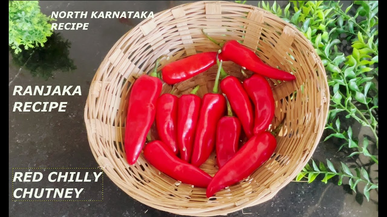 Spicy Red Chilly Chutney Recipe | North Karnatake Special Ranjaka ...