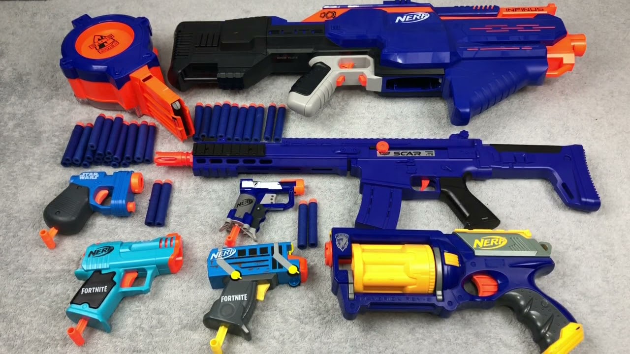 Nerf N Strike Elite Infinus Toy Guns Microshots - YouTube