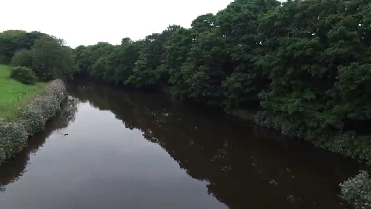 Burrs country park, River Irwell, Bury with a drone in 4K - YouTube