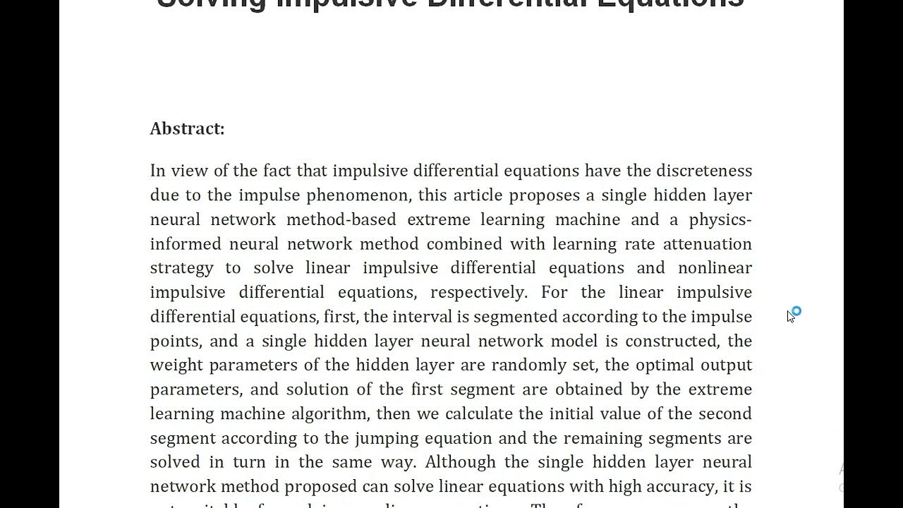 Neural Network Methods Based on Efficient Optimization Algorithms for Solving Impulsive ...