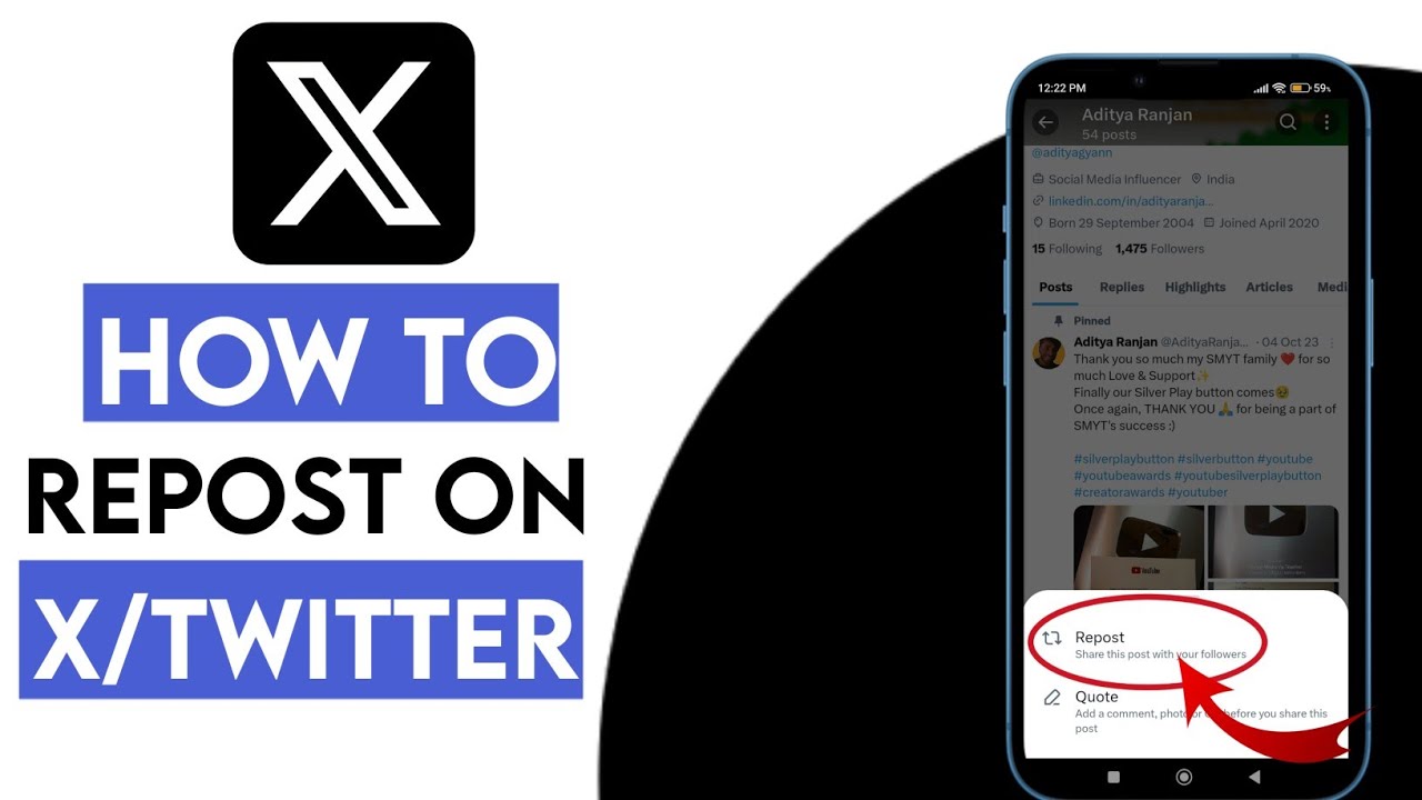 How to Repost on X/Twitter (Android and iOS) How to Retweet on Twitter ...