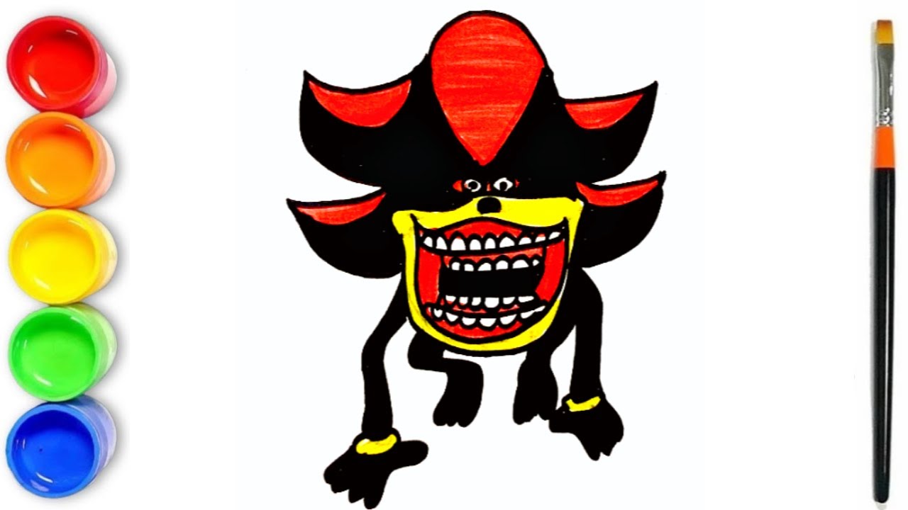 How To Draw Shin Shadow | Shadow Tapes Garry's Mod | Shin Sonic - YouTube