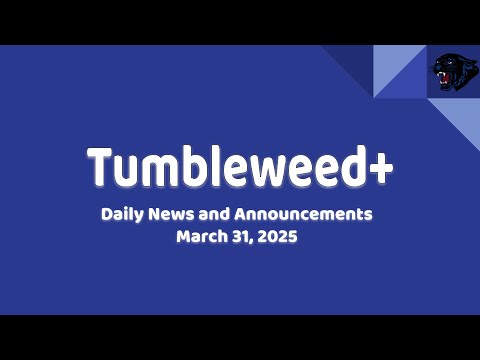 Monday, March 31st, 2025 | Tumbleweed+ - YouTube