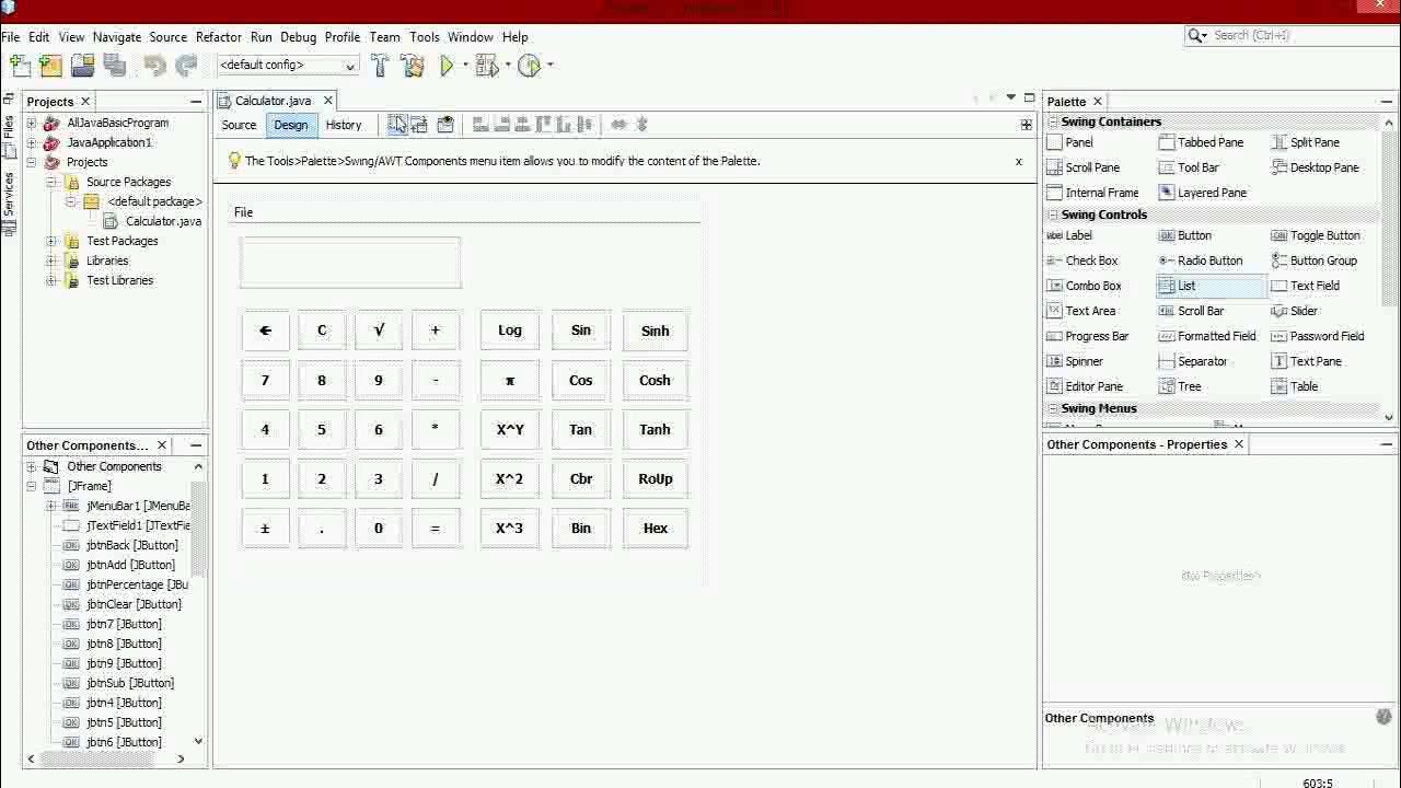 Basic Java Calculator in Netbeans IDE - YouTube
