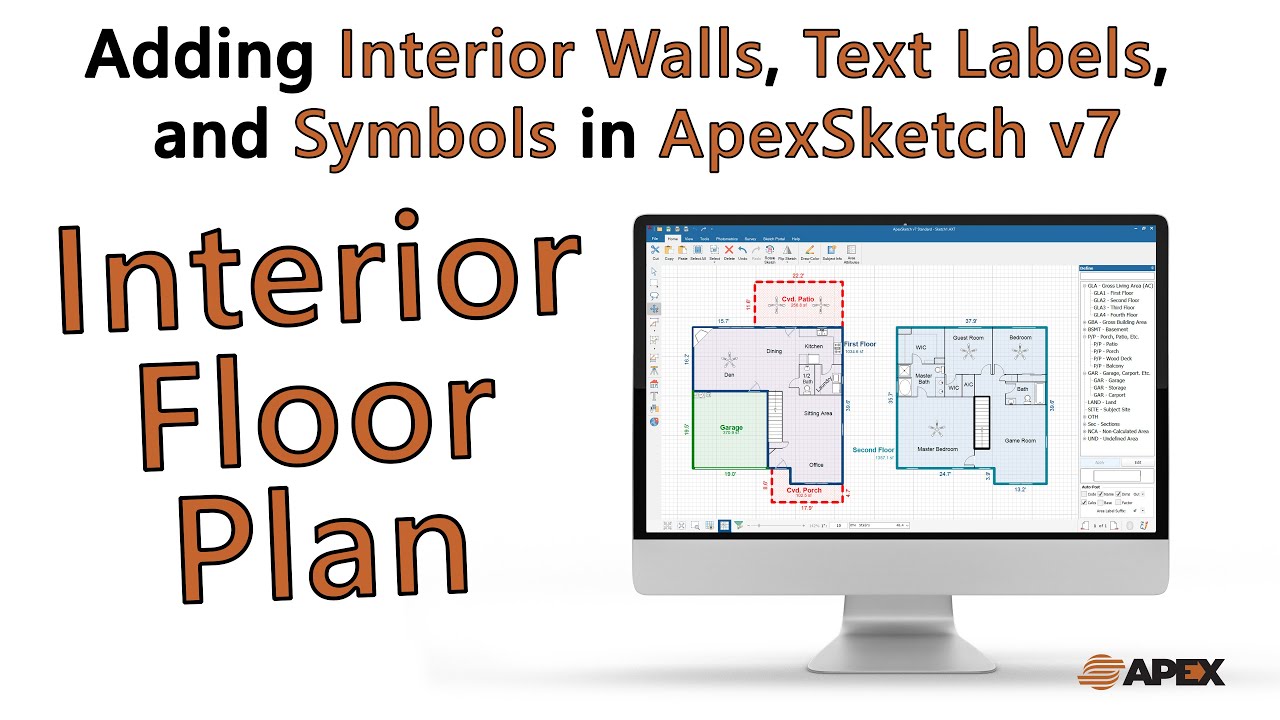 ApexSketch v7 - Creating an Interior Floor Plan | Apex Software - YouTube