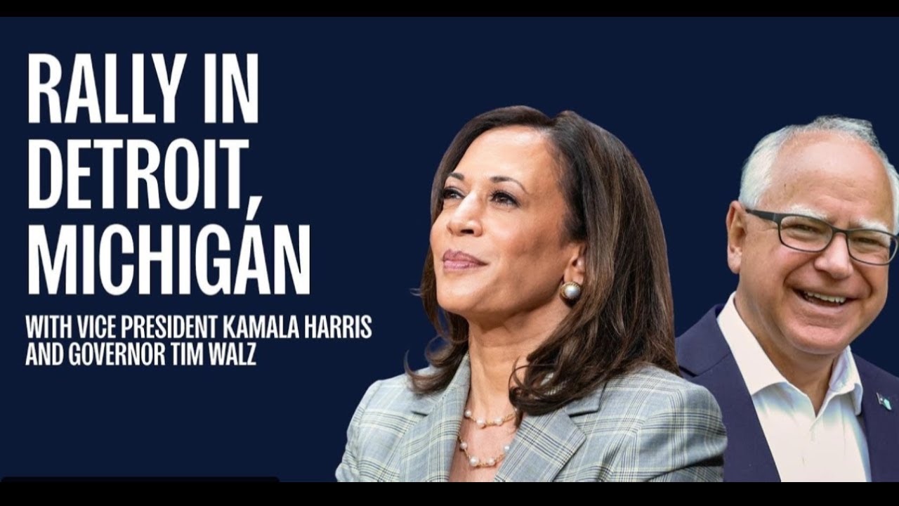 Kamala Harris and Tim Walz Detroit, Michigan Rally | Hold The Mic ...