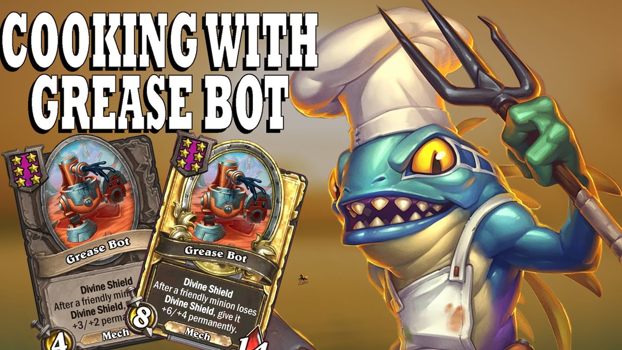 Grease Bot is on Fire! Cookie the Cook Hearthstone Battlegrounds ...