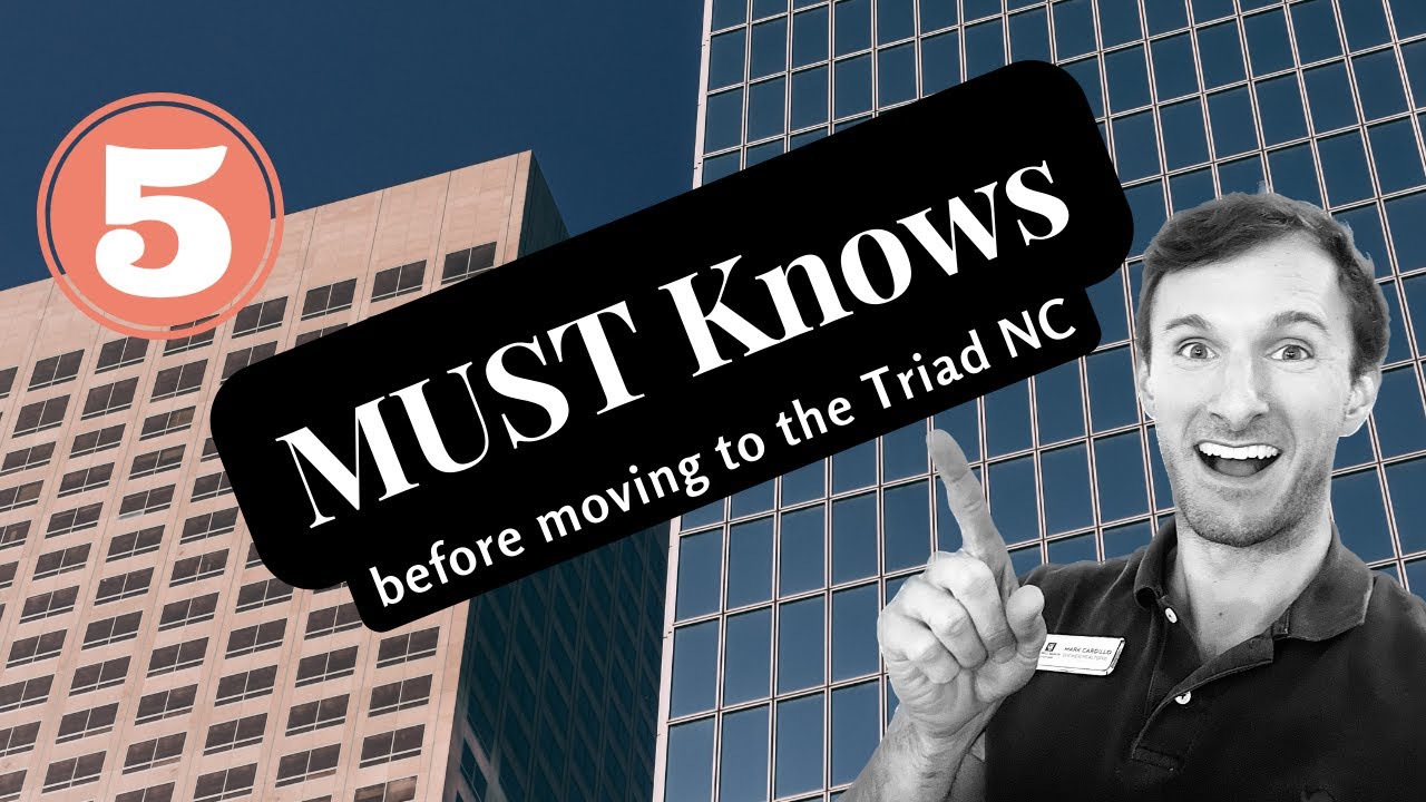 5 MUST knows before moving to the Triad North Carolina - YouTube