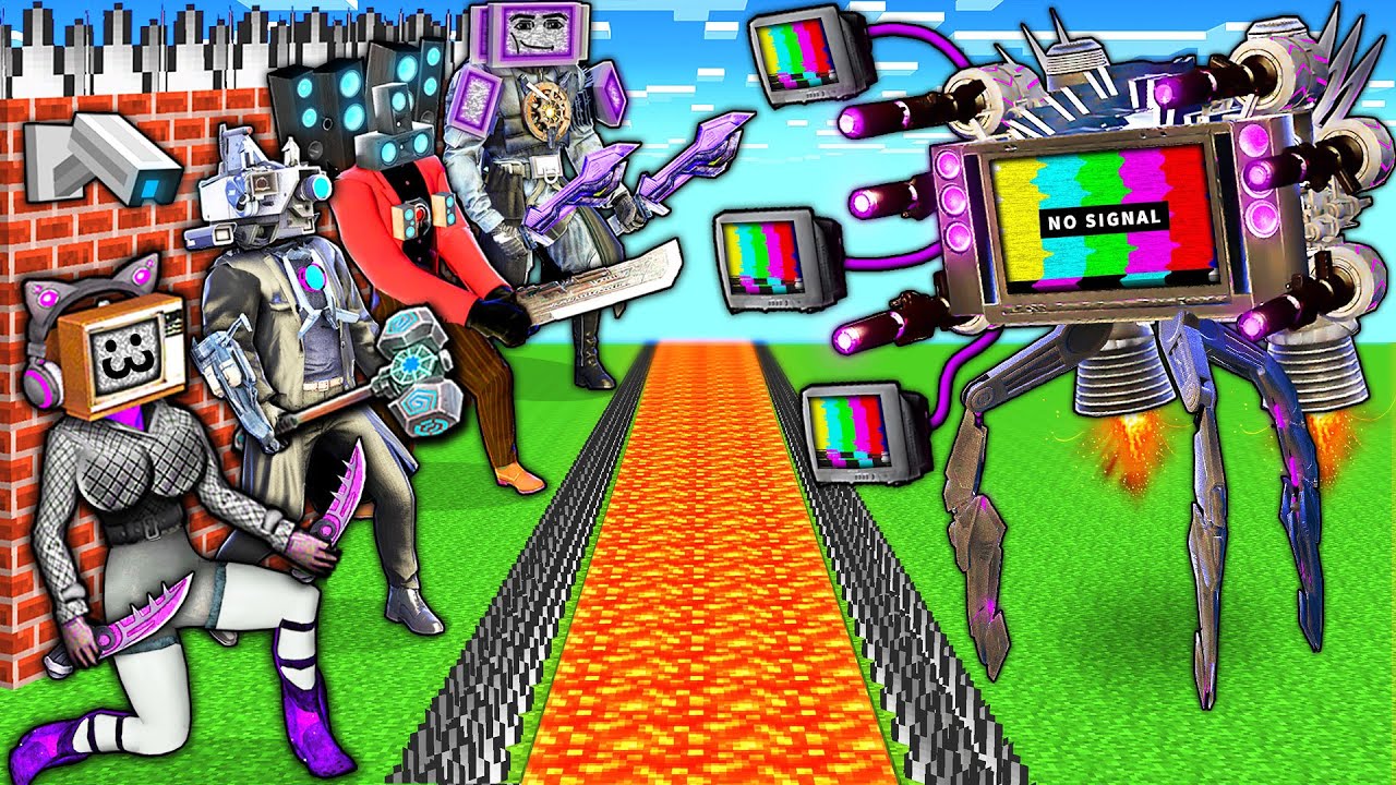 SURVIVAL BASE of UPGRADED TV STRIDER and TV MAN TITAN vs SKIBIDI TOILET ...