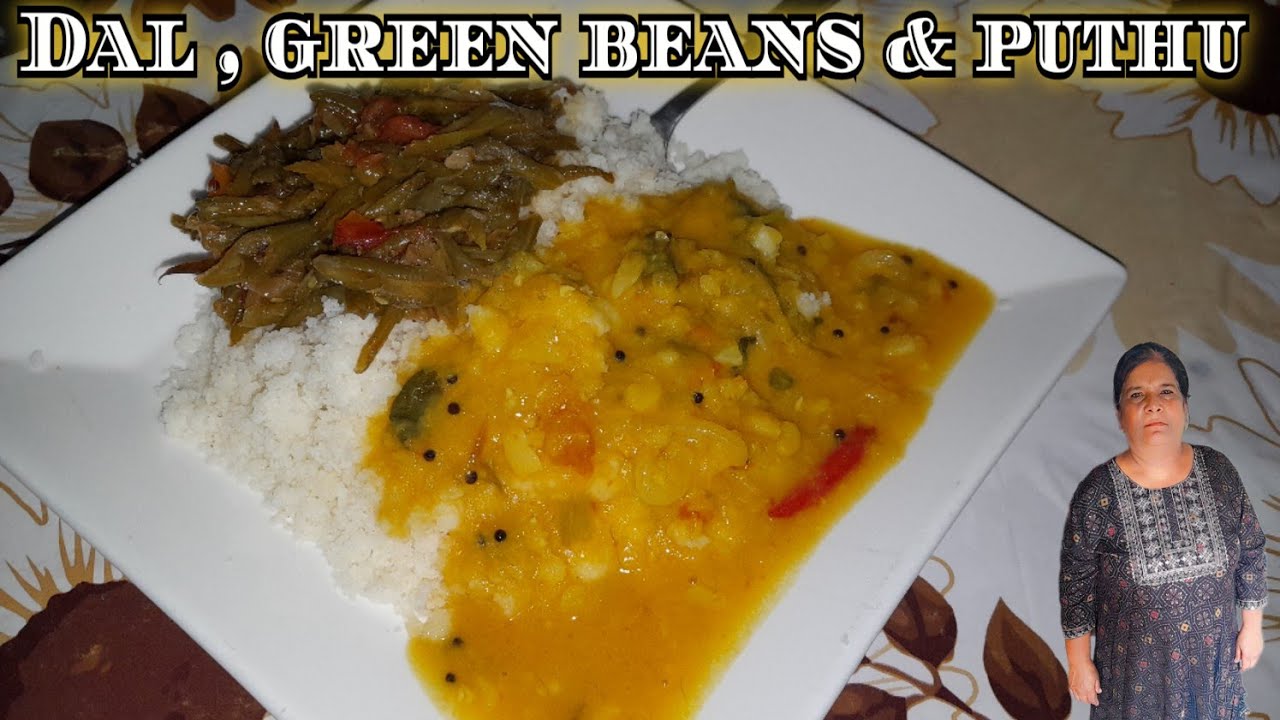 How I cook Pea dal , green beans and puthu (pap). A 3 in 1 recipe. # ...