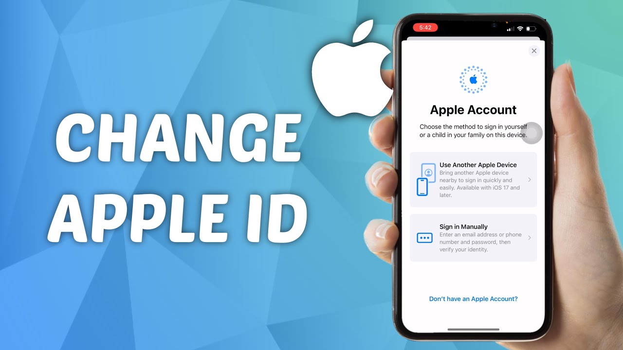 How to Change Apple ID Account on iPhone - YouTube