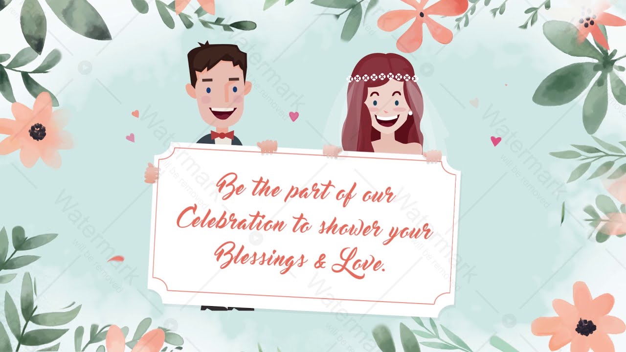 2D Animated - Engagement Invitation Video | DI-758 - YouTube