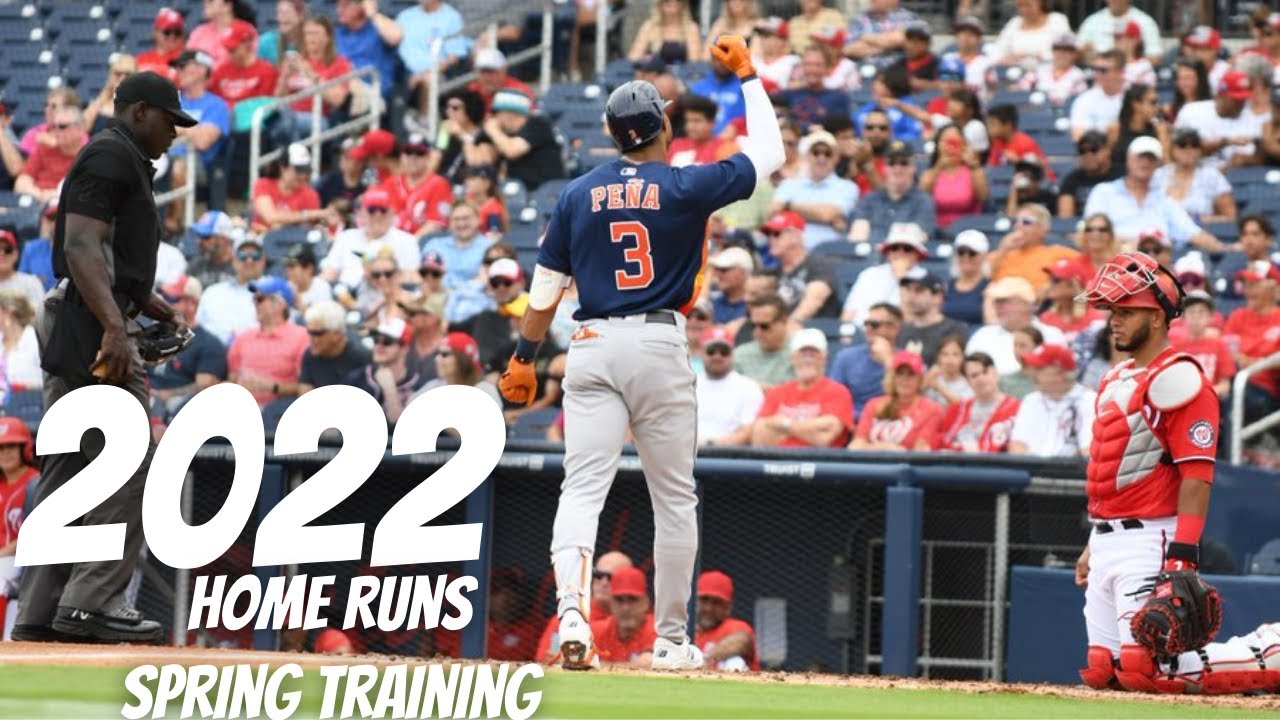 ASTROS 2022 HOME RUNS! - Spring Training - YouTube