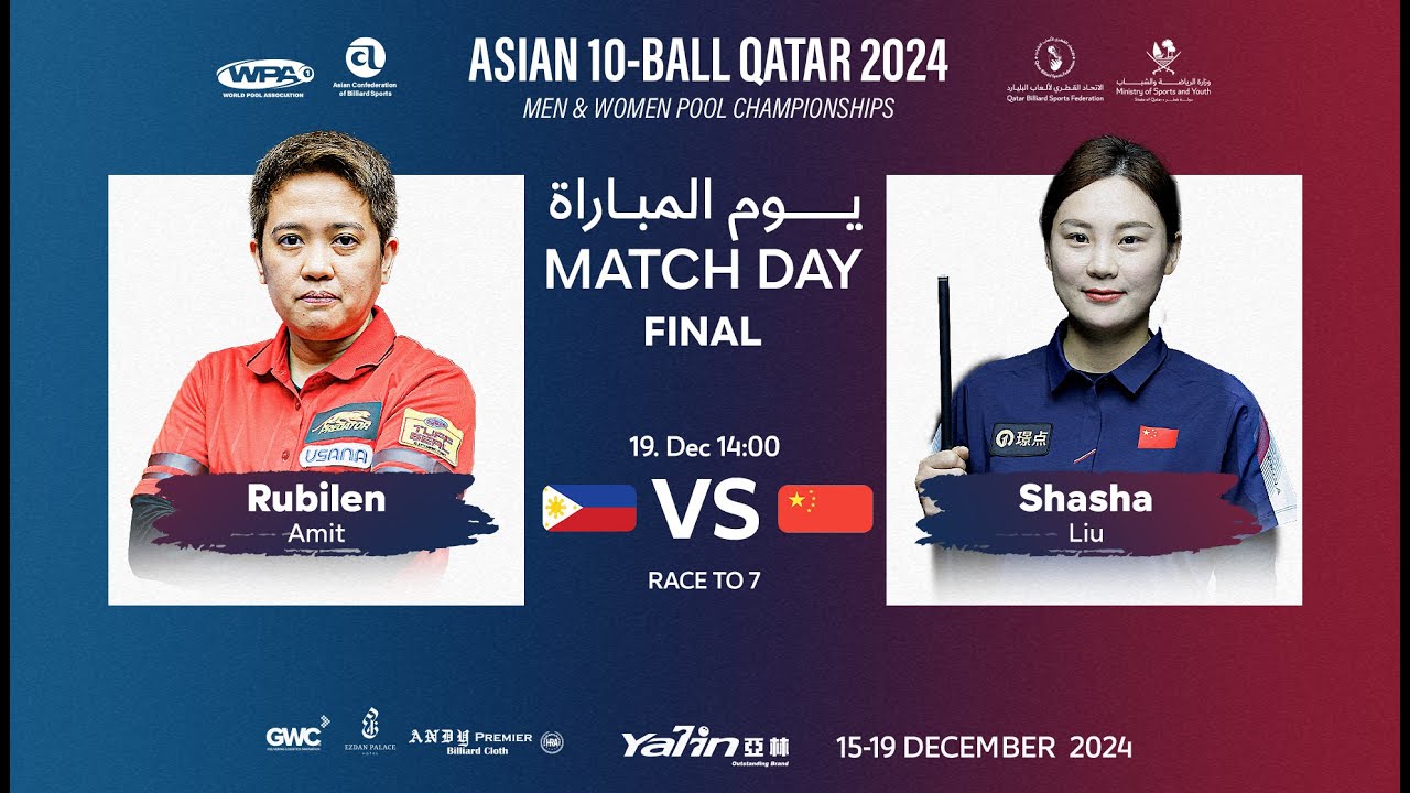 ASIAN 10 BALL CHAMPIONSHIP (WOMEN) - FINAL - YouTube