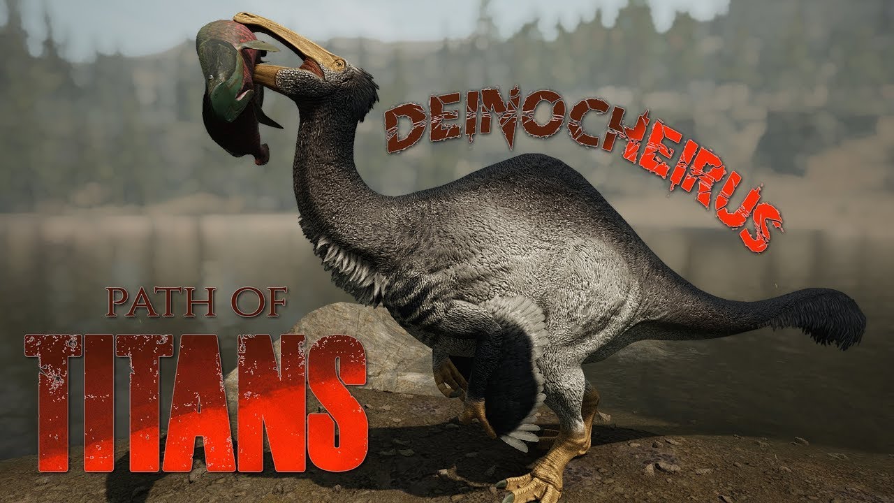 One Tough Duck! - Path of Titans, The Deinocheirus. - YouTube