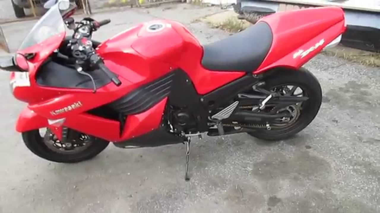 2006 Kawasaki Ninja ZX14R 7400 miles Brock's Alien Head $6500 - YouTube