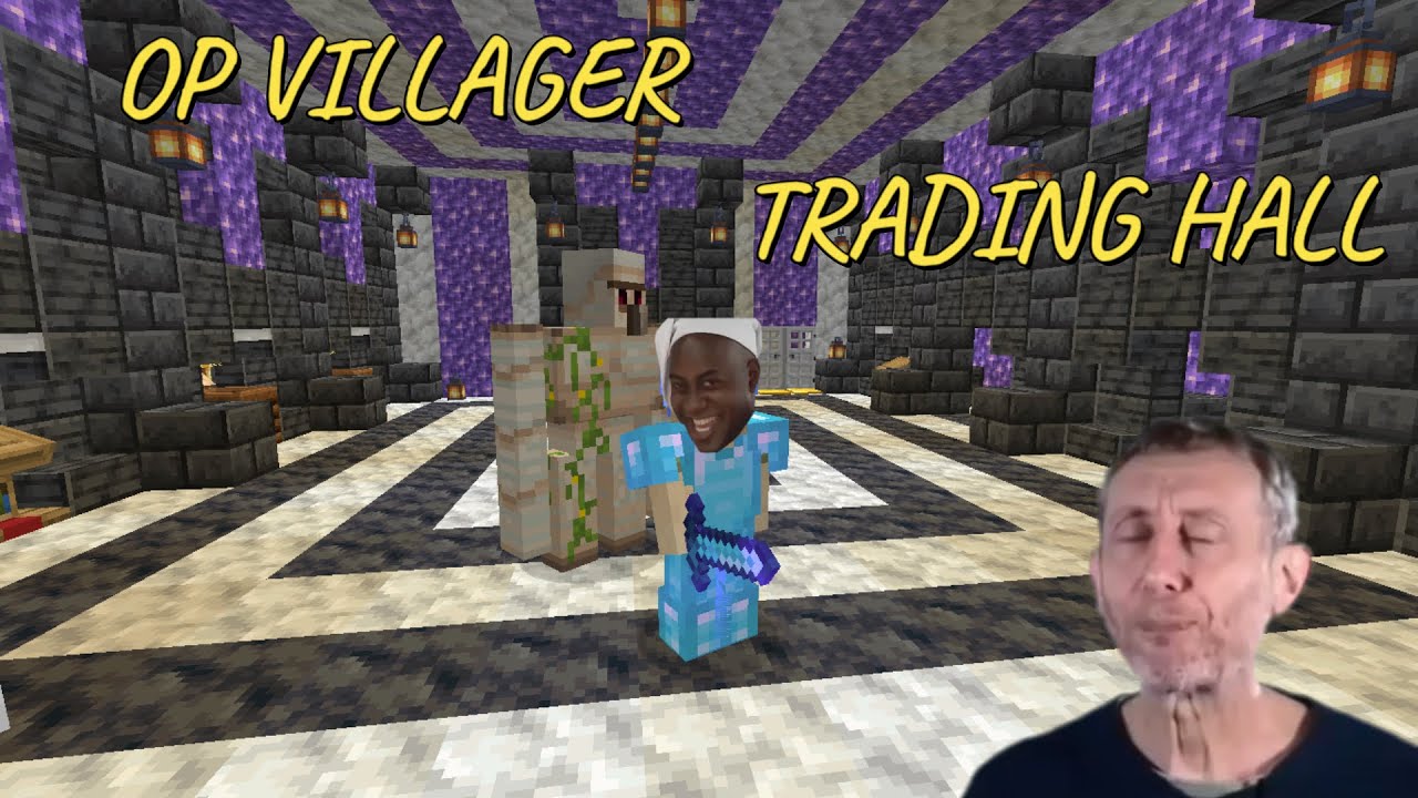 MADE AN OP VILLAGER TRADING HALL IN MINECRAFT - YouTube